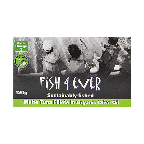 Fish 4 Ever White Tuna Fillets in Organic Olive Oil - The Natural ...