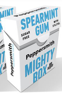 Peppersmith Mighty Box Spearmint Dental Chewing Gum 50g - The Natural ...