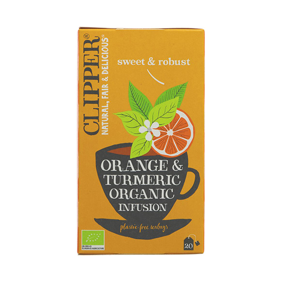Clipper Orange & Turmeric Infusion Organic 20 bags - The Natural ...